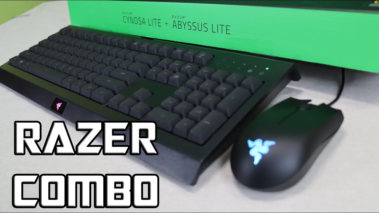 Razer Cynosa i Abyssus Lite kombo tipkovnica i miš - YouTube