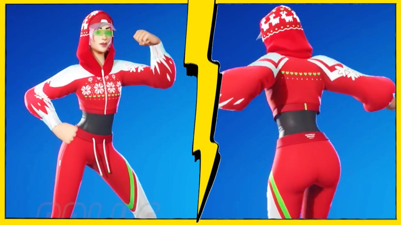 FORTNITE ARCTIC ADELINE with All Emotes and Dances Ever Made! - YouTube