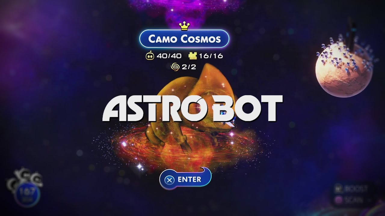 Astro Bot // Camo Cosmos // 100% Walkthrough // All Bots & Puzzle Pieces // All Secret Levels ...