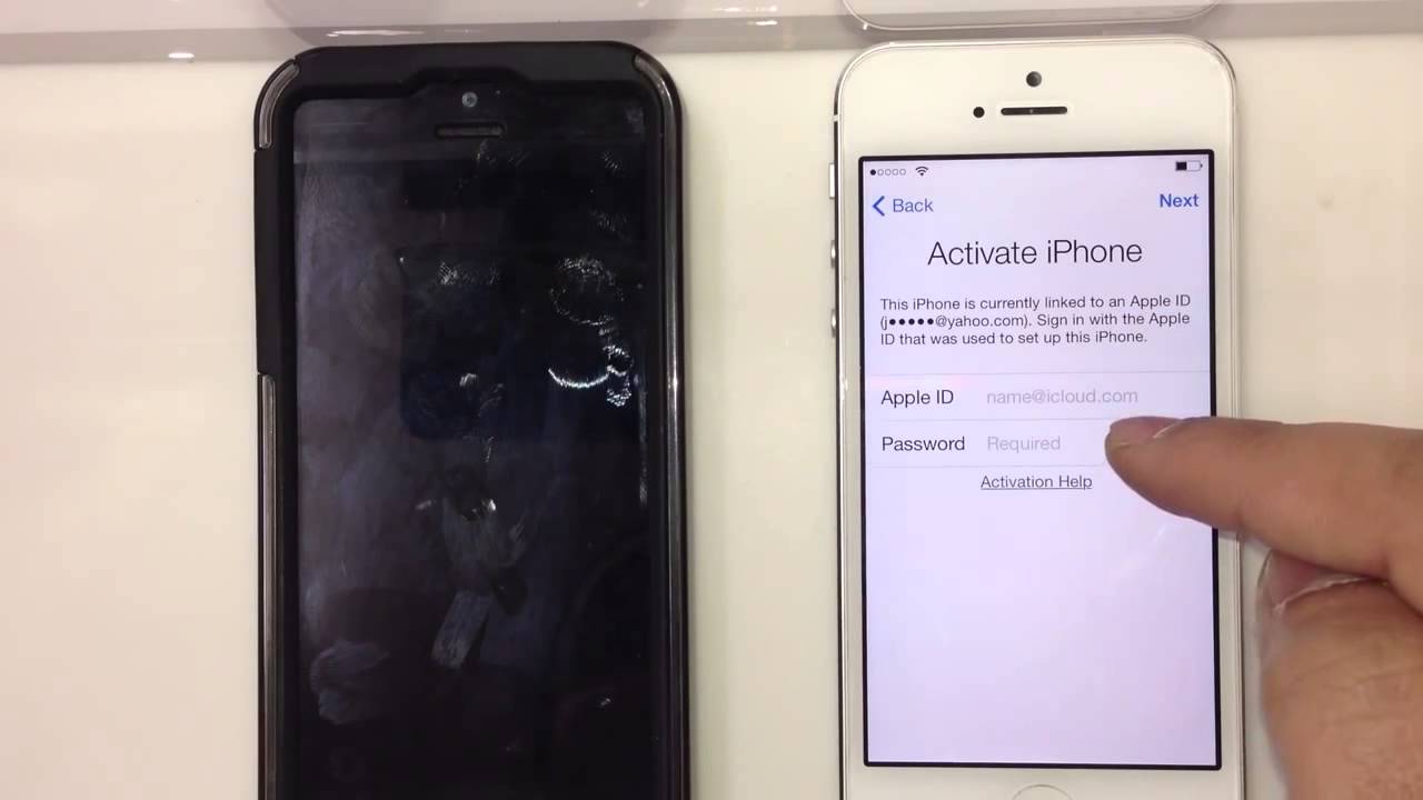 iPhone Activation Screen Apple id By pass forgot lost stlen - YouTube