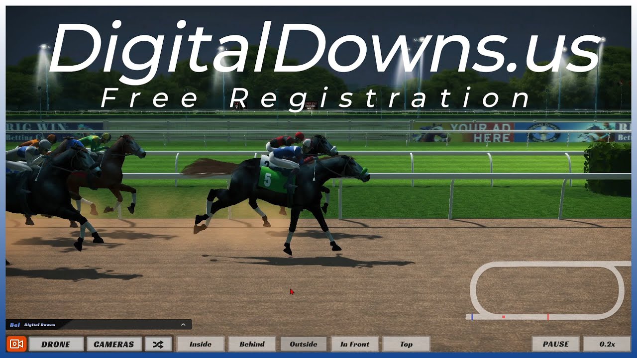 Horse Racing at Digital Downs Live | Virtual Horse Racing Game - YouTube