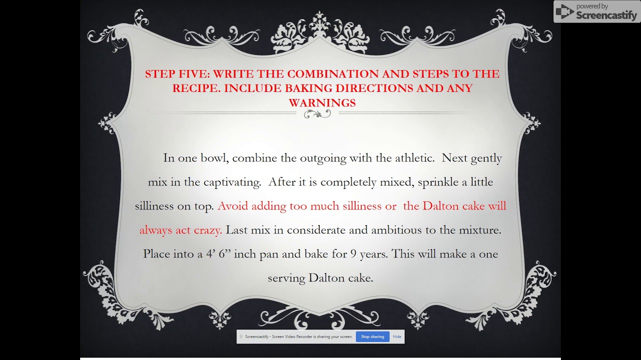 Symbolic Recipe - YouTube