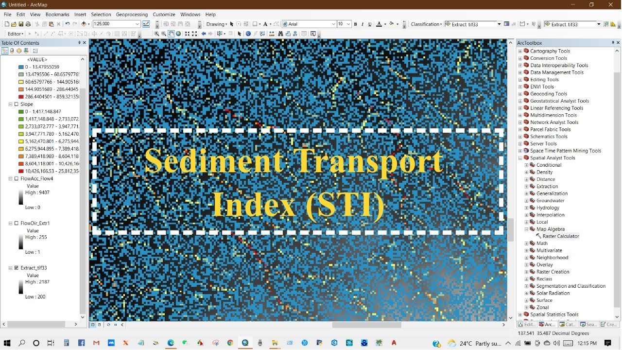 Sediment Transport Index (STI) in ArcGIS - YouTube