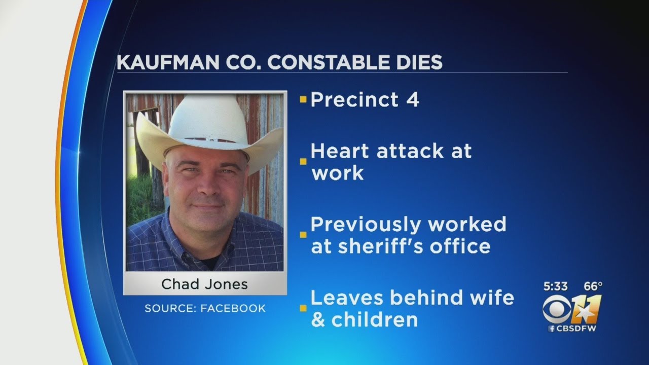 Kaufman County Constable Dies After Heart Attack While At Work - YouTube