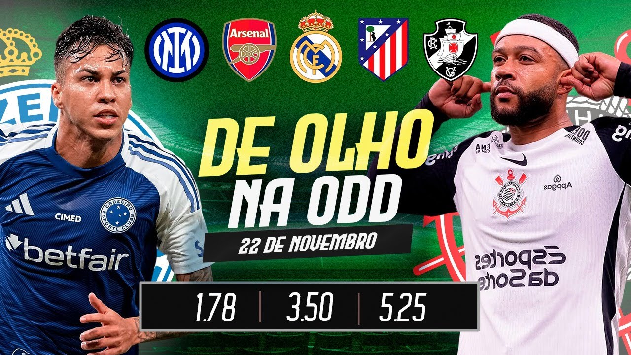 🎯 DE OLHO NA ODD – 23/11/25 | Domingo de grade CHEIA e favoritos fortes ...