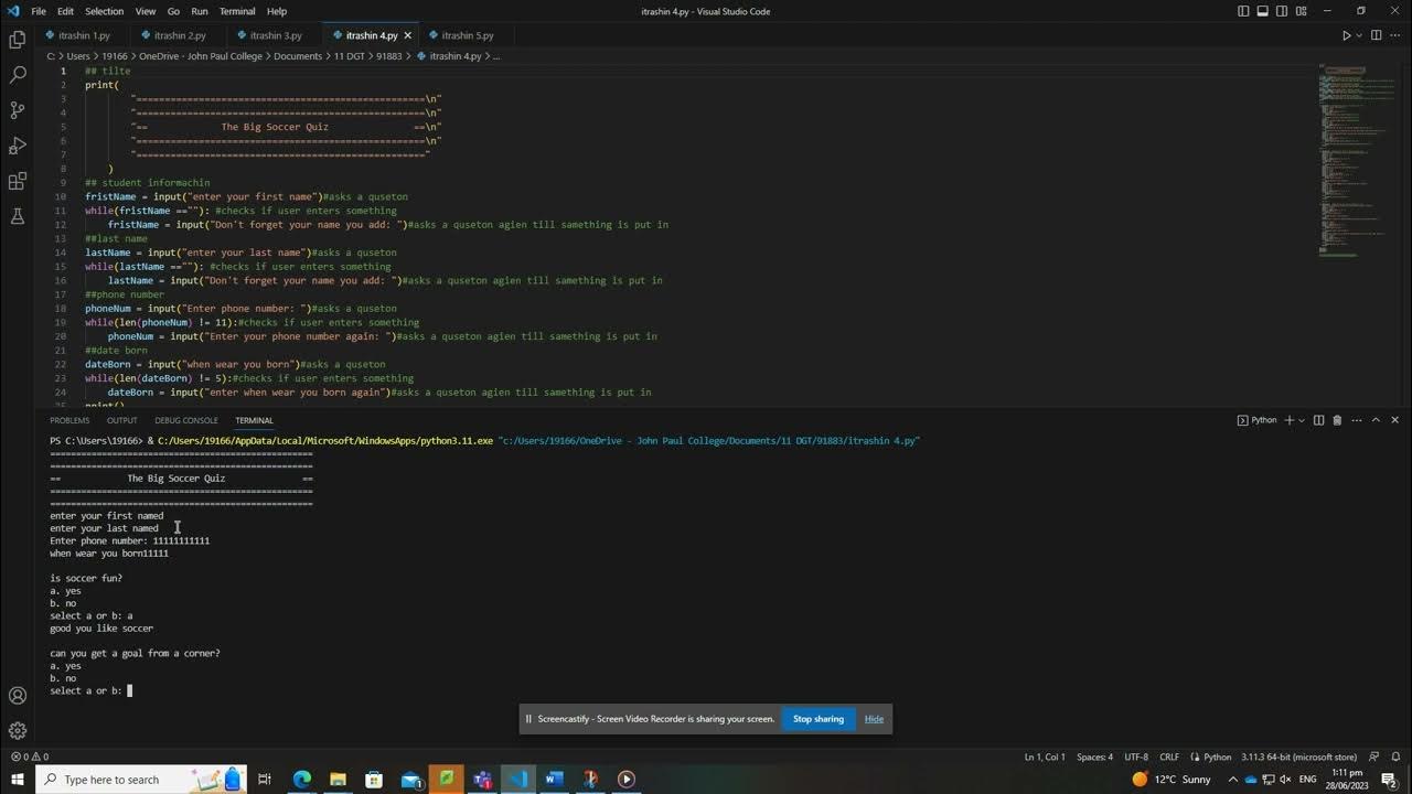 Python Part 4 Youtube