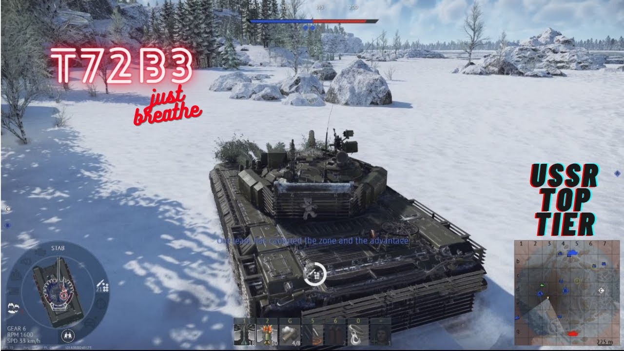 War Thunder, T72B3, russian top tier beast, ground rb 10.7 - YouTube