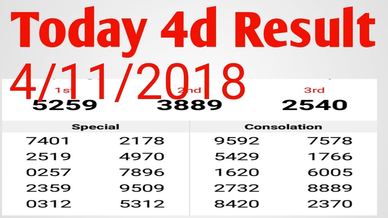 Today Result 4d 4 11 2018 Malaysia YouTube today-result-4d-4-11-2018-malaysia-youtube
