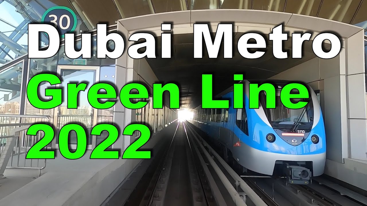 Dubai Metro green line - YouTube