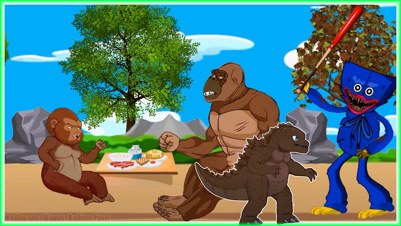 Baby Godzilla Rescue Kong | Evolution Of Godzilla | Godzilla vs Kong ...