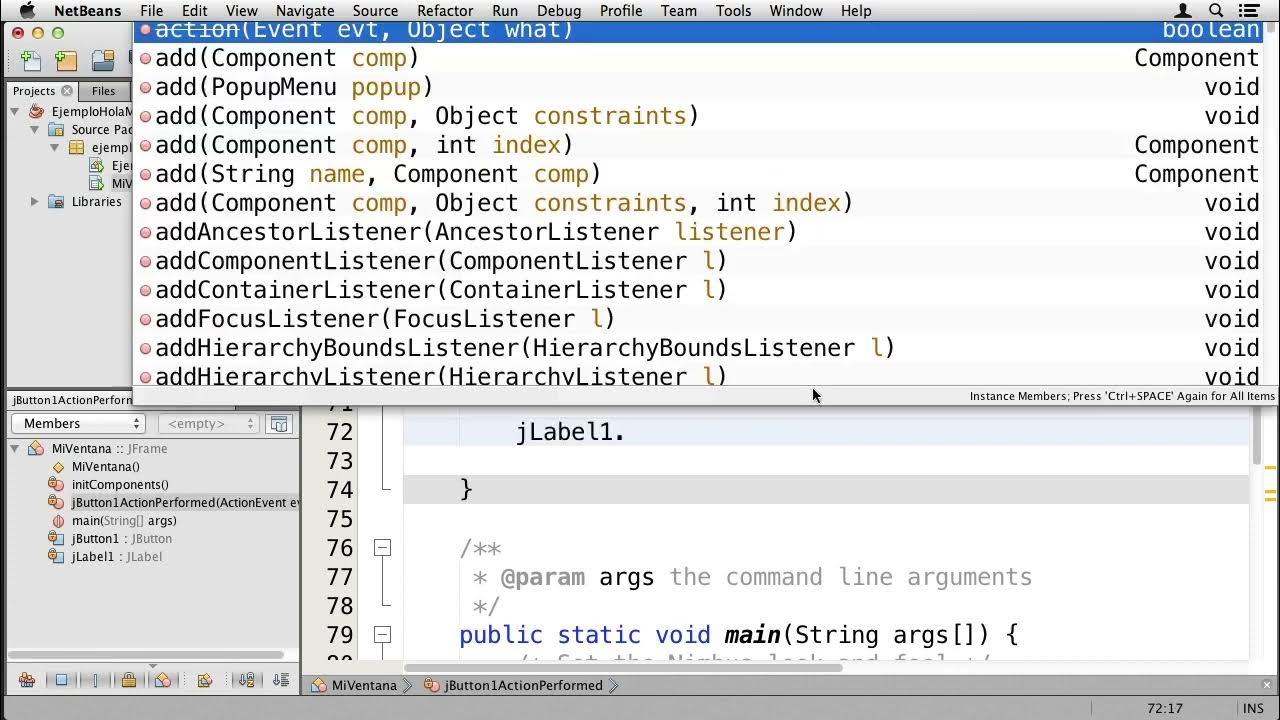 7. 1. Programación Java ¡Hola mundo! en Swing - YouTube
