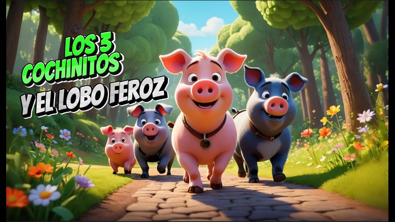 LOS 3 COCHINITOS Y EL LOBO FEROZ CUENTO INFANTIL - YouTube