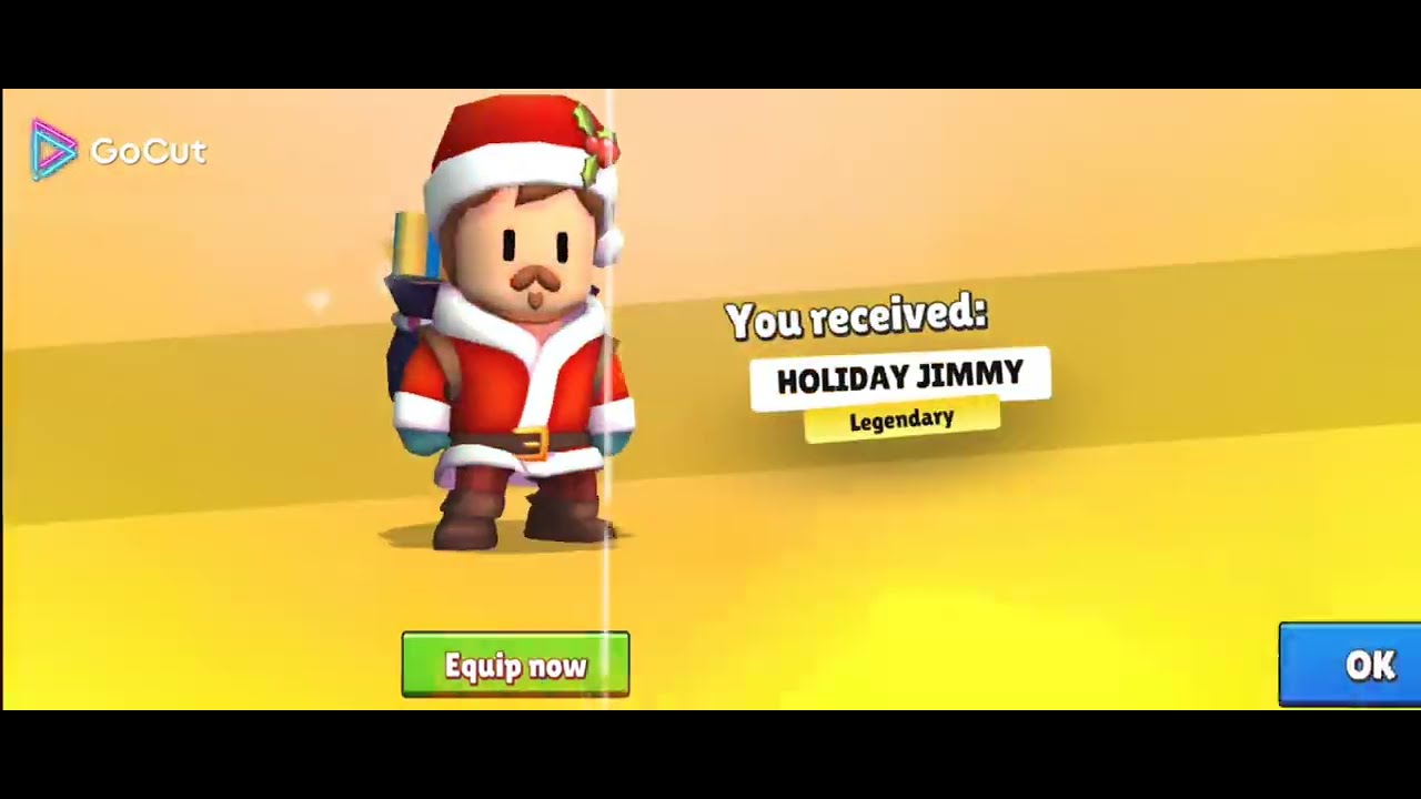 STUMBLE GUYS CLAIM HOLIDAY JIMMY SKIN @StumbleGuys - YouTube