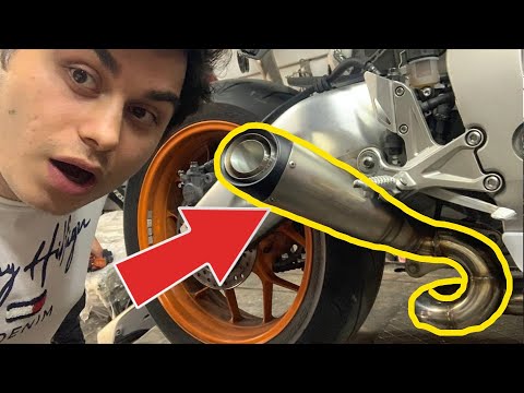 1000RR YENİ EGZOZ TAKTIK !! (EFSO OLDU) #MotoVlog77