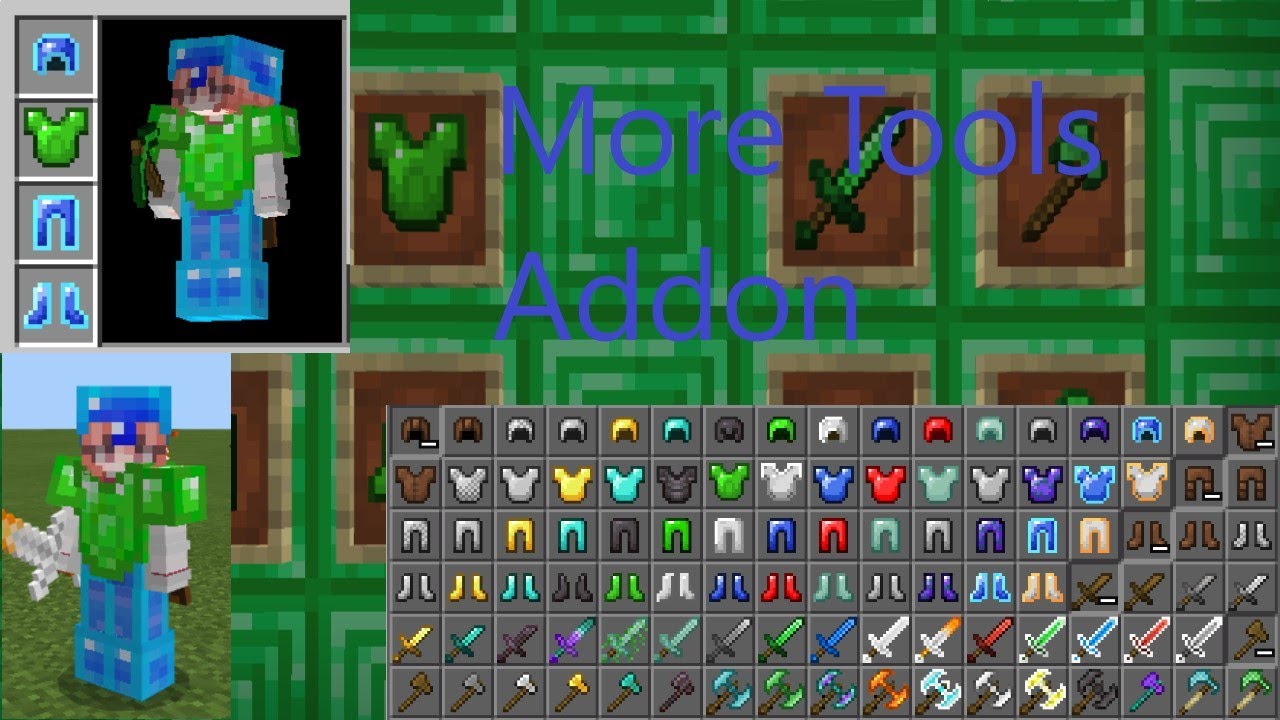 Reviewing More Tools Addon For Minecraft Windows 10 And MPCE! (Super ...