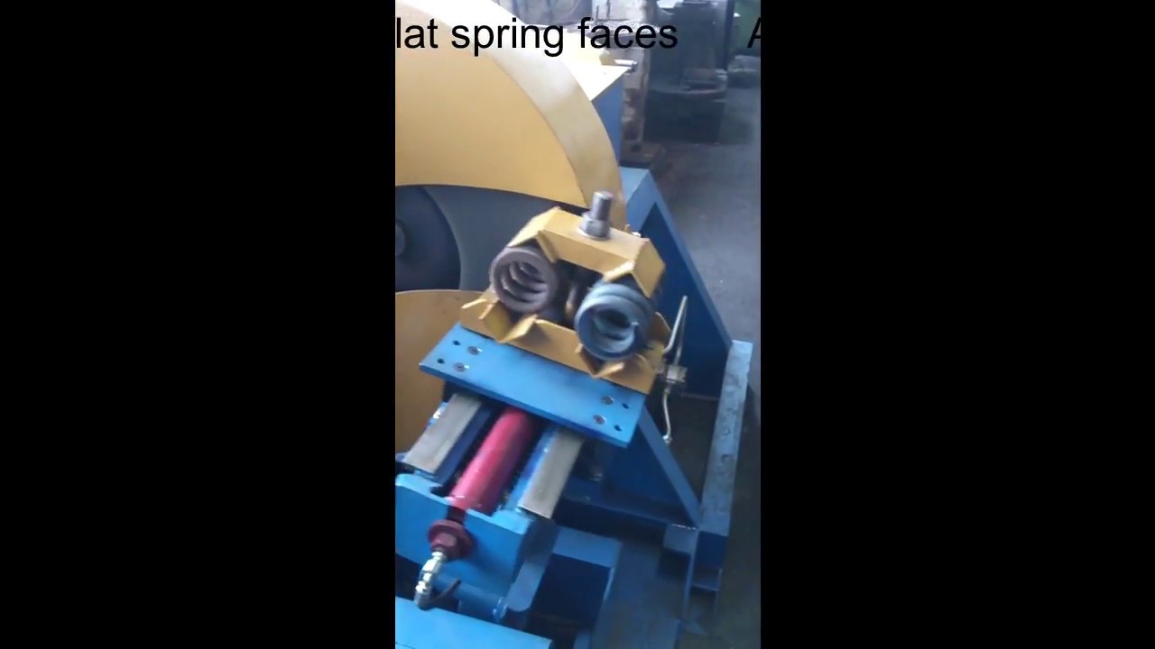 Coil Spring Face Grinding machine by Cranic Services - YouTube