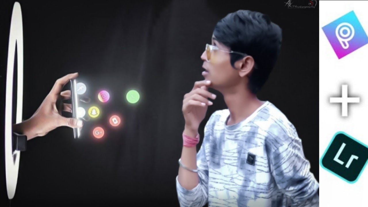 Ring Light photo Editing _ New picsart editing Tutorial 2020// A.k ...