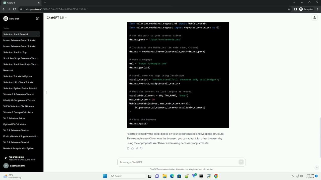 selenium scroll down using javascript - YouTube