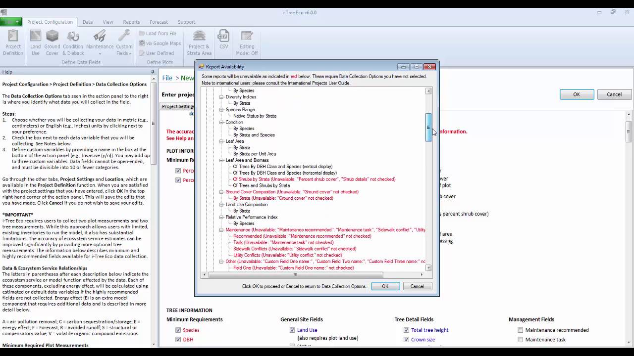 Setting Up A Sampling Project In i-Tree Eco v6 - YouTube