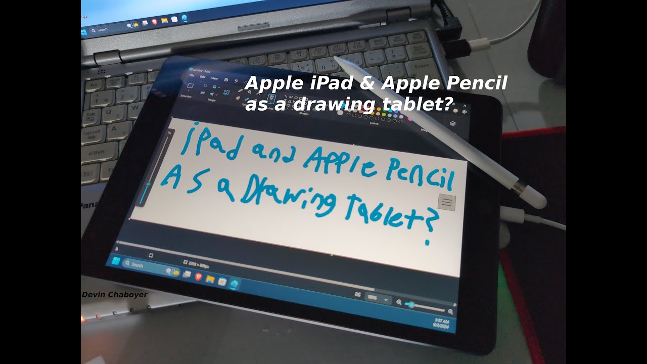 Spacedesk and iPad with Apple Pencil as a drawing tablet? - YouTube