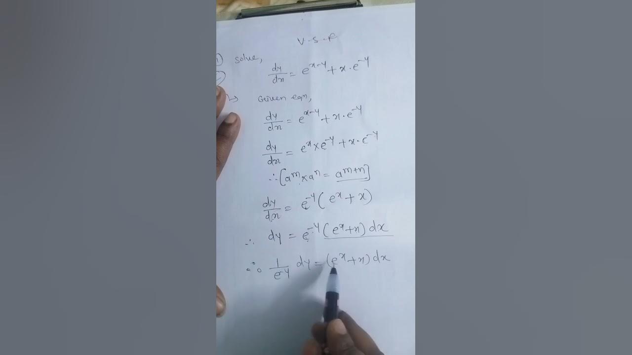 variable separable form...differential equations - YouTube