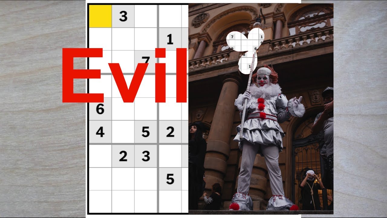 Websudoku.com labels this an evil puzzle. What do you think? - YouTube