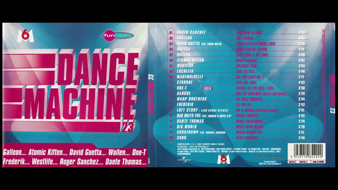 Dance machine 23 ( 2001 ) 💿 Compilation complète 💿 - YouTube