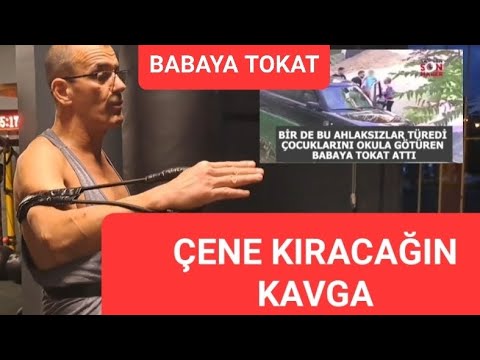 BABAYA TOKAT OLAYI ÇENE KIRACAK KAVGA 6 AY KAMIŞLA BESLENİR. BABAYA ÇOCUKLARININ YANINDA YAPILIRMI