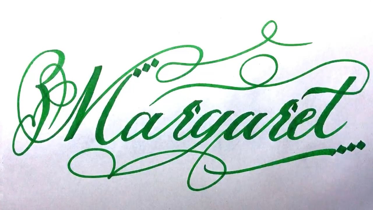 Margaret Name Signature Calligraphy Status | #moderncalligraphy # ...
