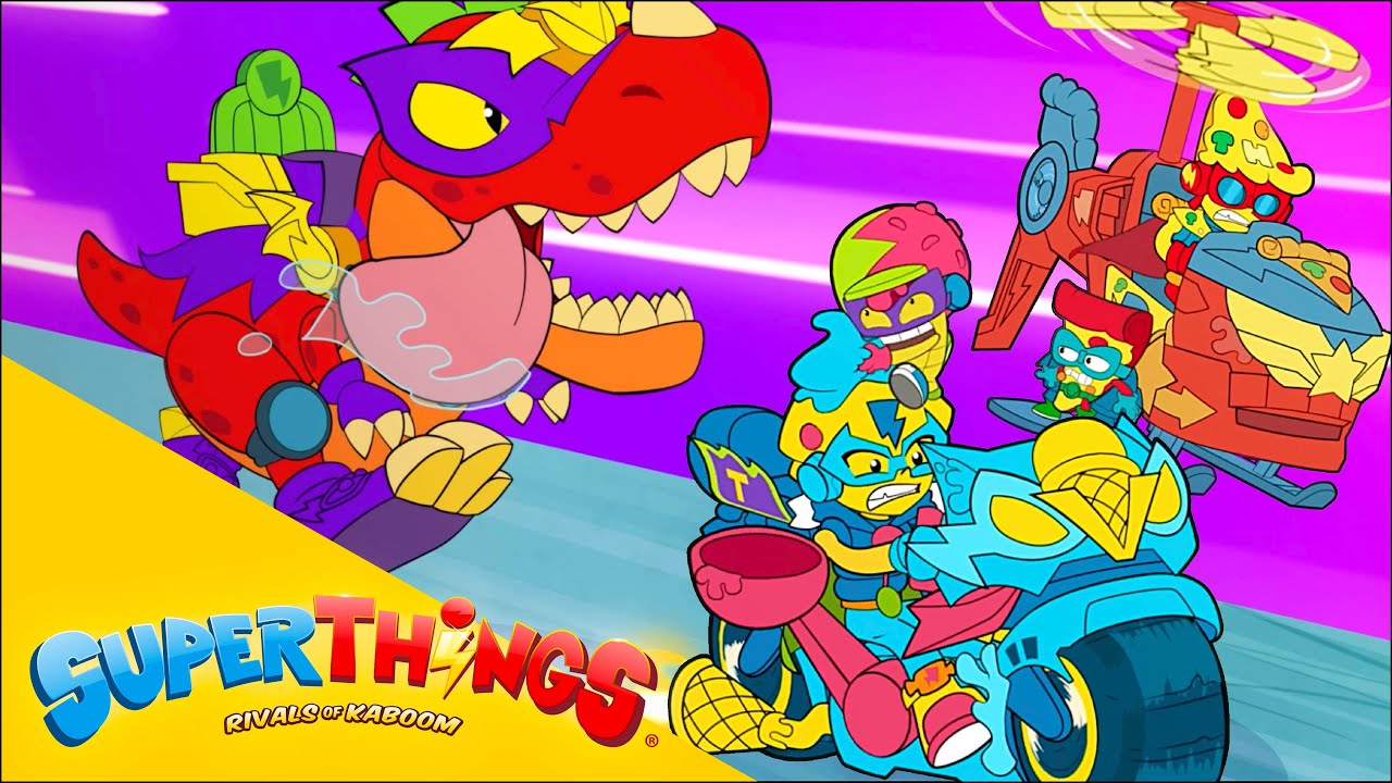 ODCINEK SUPERTHINGS💥🍕 Wielki wyścig PIZZACOPTERA i TURBO ICEA 🍦⚡ - YouTube