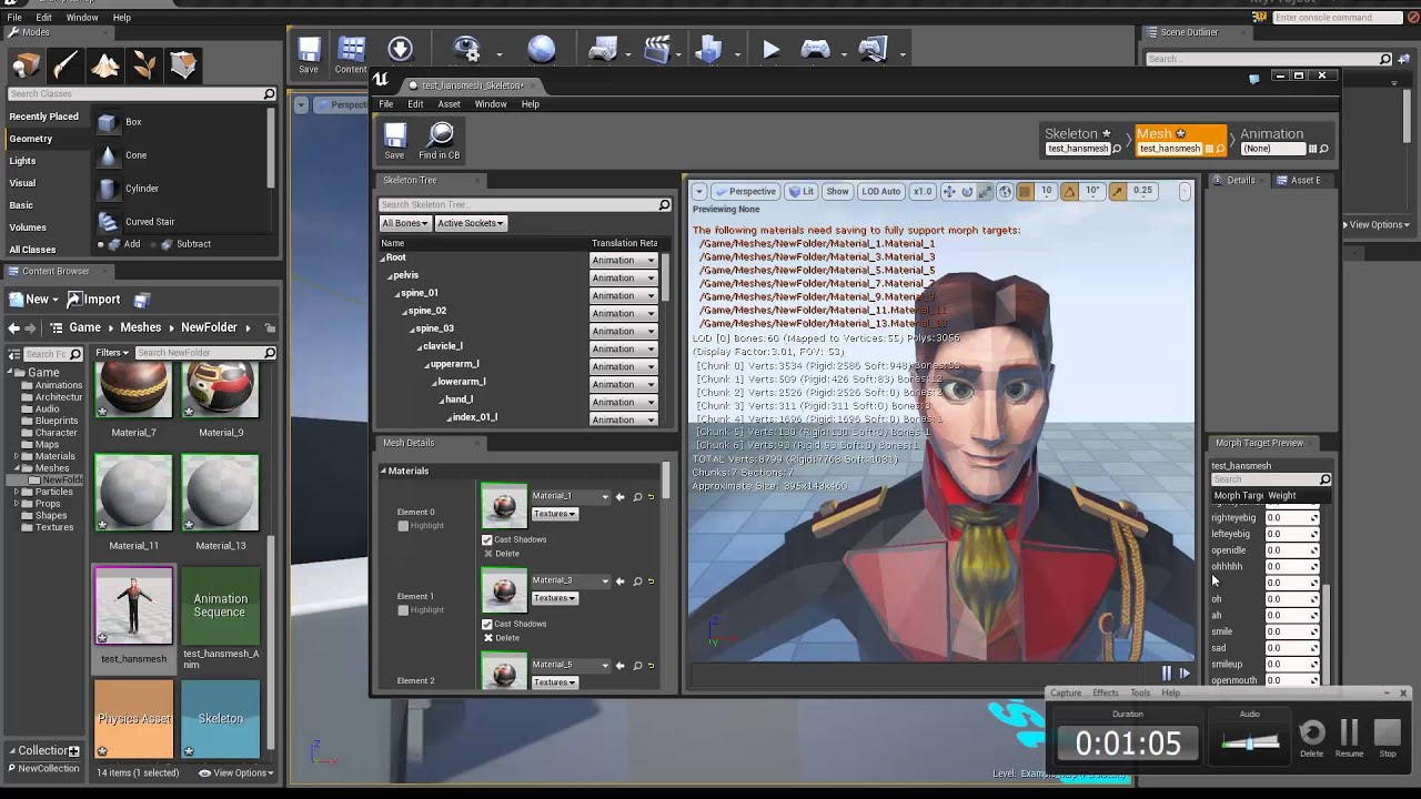 UNREAL ENGINE 4 APEX CLOTHING AND MORPHING FOR IT - YouTube