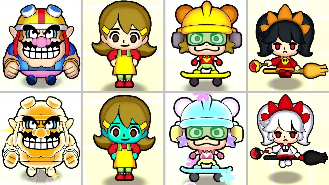 WarioWare: Get it Together! - All Secret Character Skins & Artwork ...