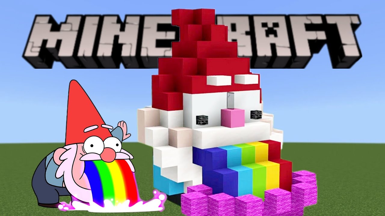 How to build Gravity Falls Gnome in Minecraft - YouTube