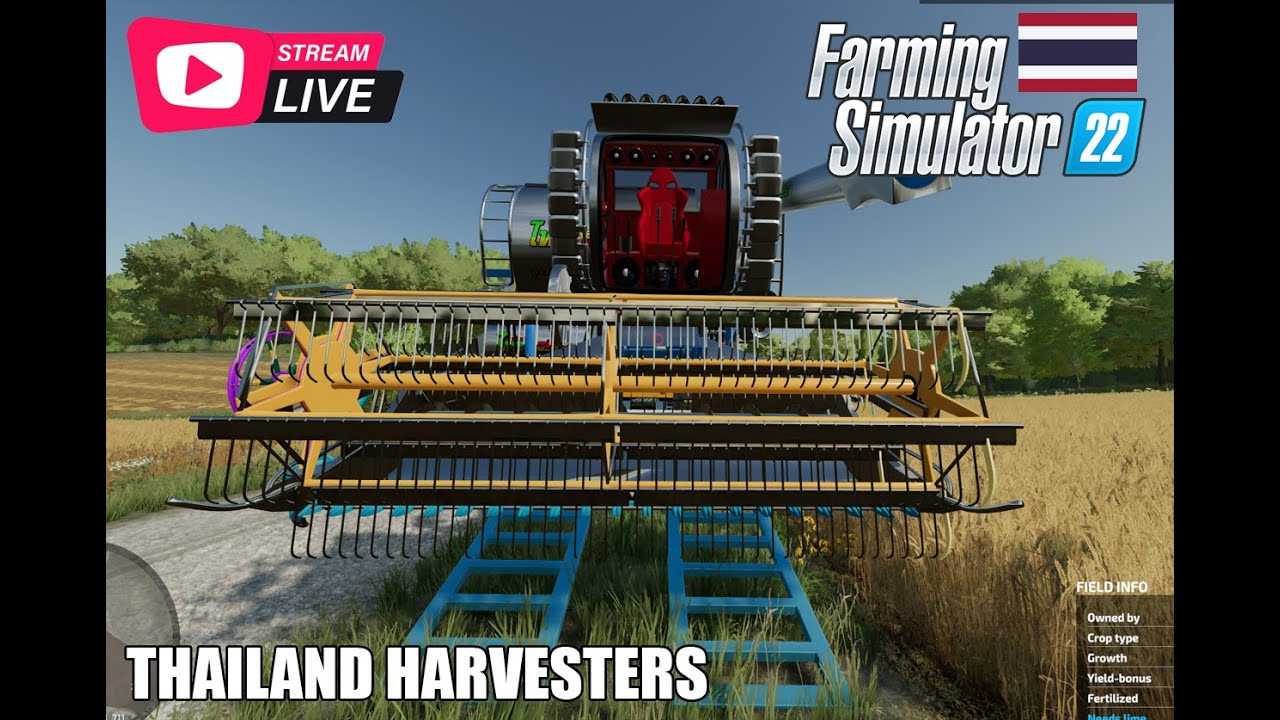 รถเกี่ยวข้าวไทย Farming Simulator 22 EP.2 - YouTube