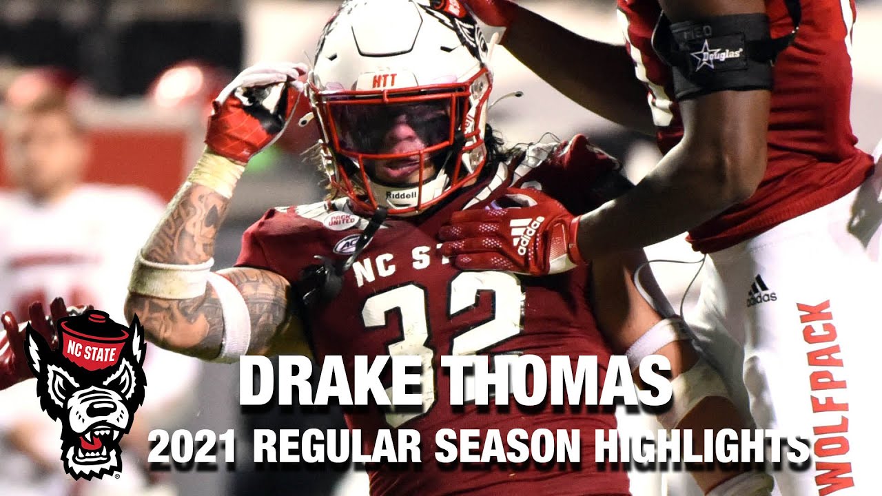 Drake Thomas 2021 Regular Season Highlights | NC State LB - YouTube