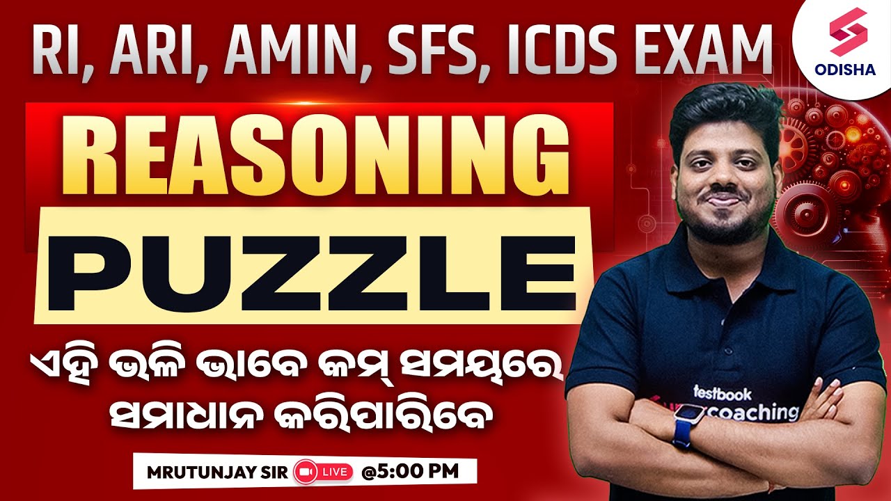 Reasoning Questions for RI,ARI,AMIN, SFS, ICDS Exam | PUZZLE MCQs ...