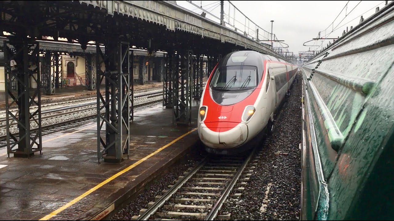 Treno EuroCity 34 “Milano Centrale-Ginevra” in veloce transito nella ...