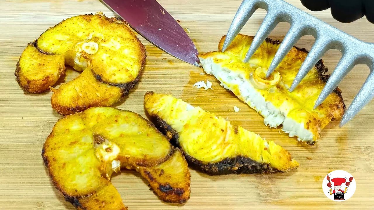 Como Fazer Peixe Cação em Postas na Airfryer Perfeito - YouTube
