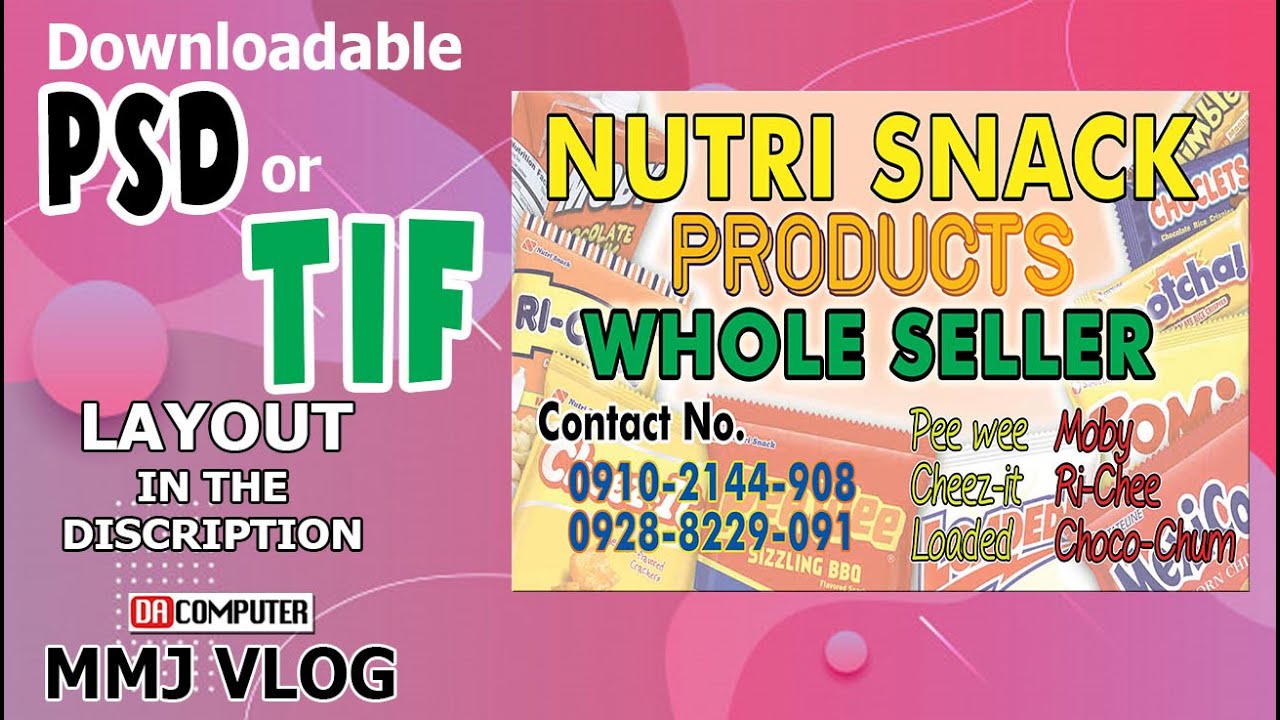 nutri snack Tarpaulin Layout - YouTube