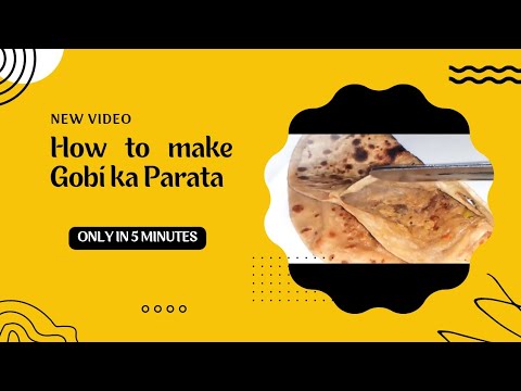 How to make prata گو بی کا پراٹھا آلو گوبھی کا پراٹھا my chenal cooking ...