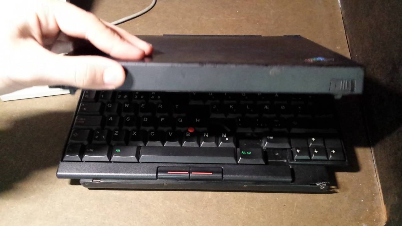 IBM ThinkPad TrackWrite (Butterfly) keyboard - YouTube