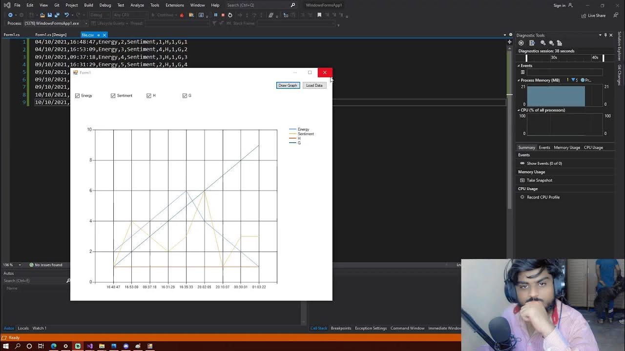C# Draw Chart form CSV with dynamic lables. How to Solve C# Assignment ...