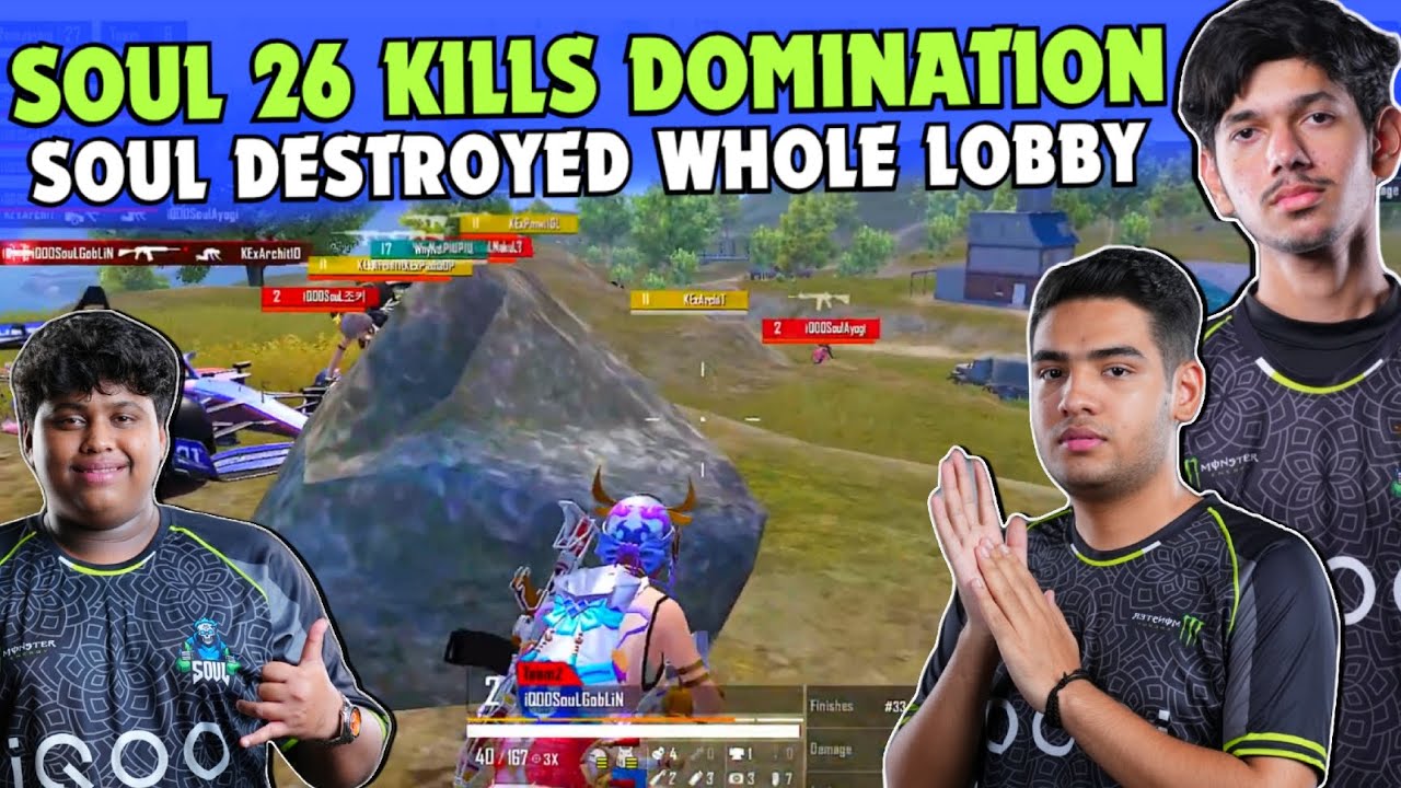 iQOOSouL 26 Finishes Domination SHOCKED 😳 SOUL Destroyed Whole Lobby 🔥 ...