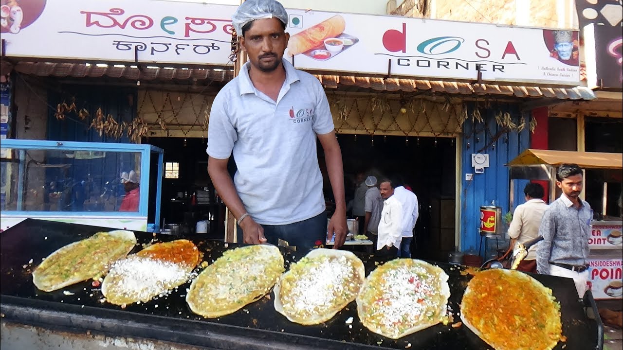 Best KARNATAKA STREET FOOD | Delicious Dosa Dishe | Indian Popular ...