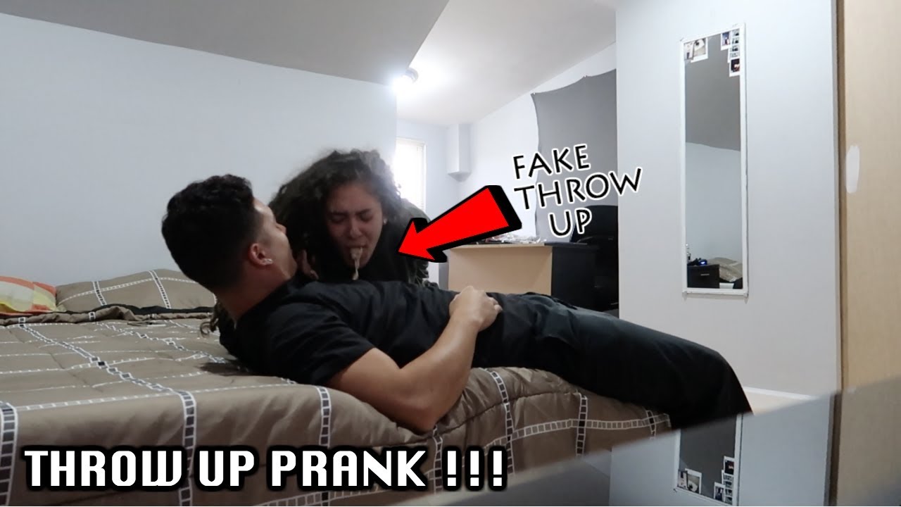 EXTREME THROW UP PRANK ON BOYFRIEND !!! - YouTube