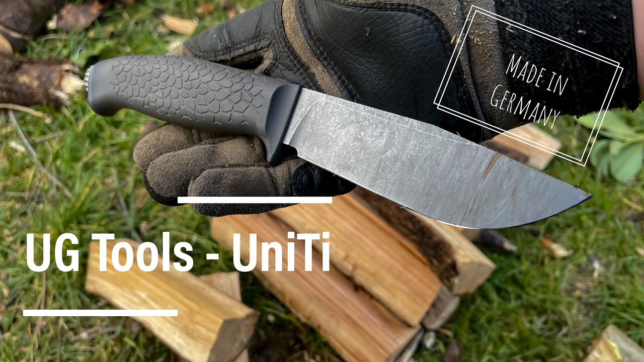 UG-Tools - UniTi Floe AnoBlack mit Bushcraftklinge | Das geniale Titan ...