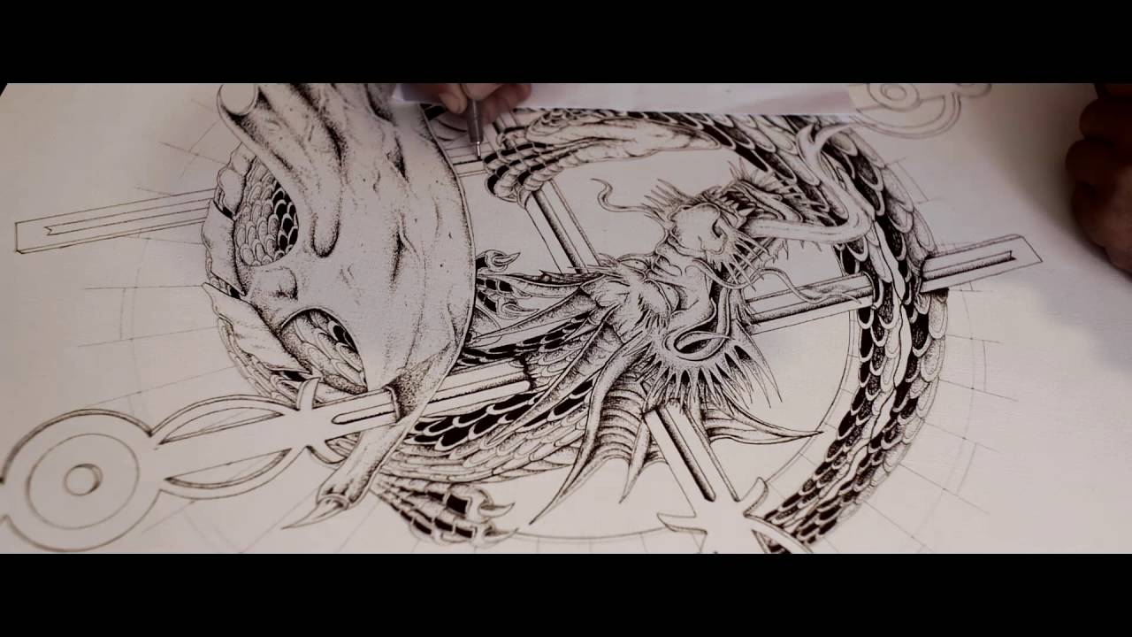 FUTURCREW - Dessin dragon (Speed DRAWING 2016) - YouTube