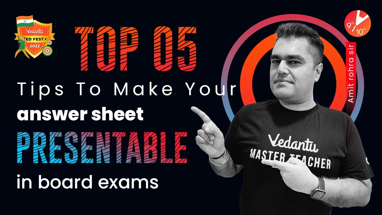 ️Top 5 Tips to Make Your Answer Sheet Presentable in Board Exams | Exam ...