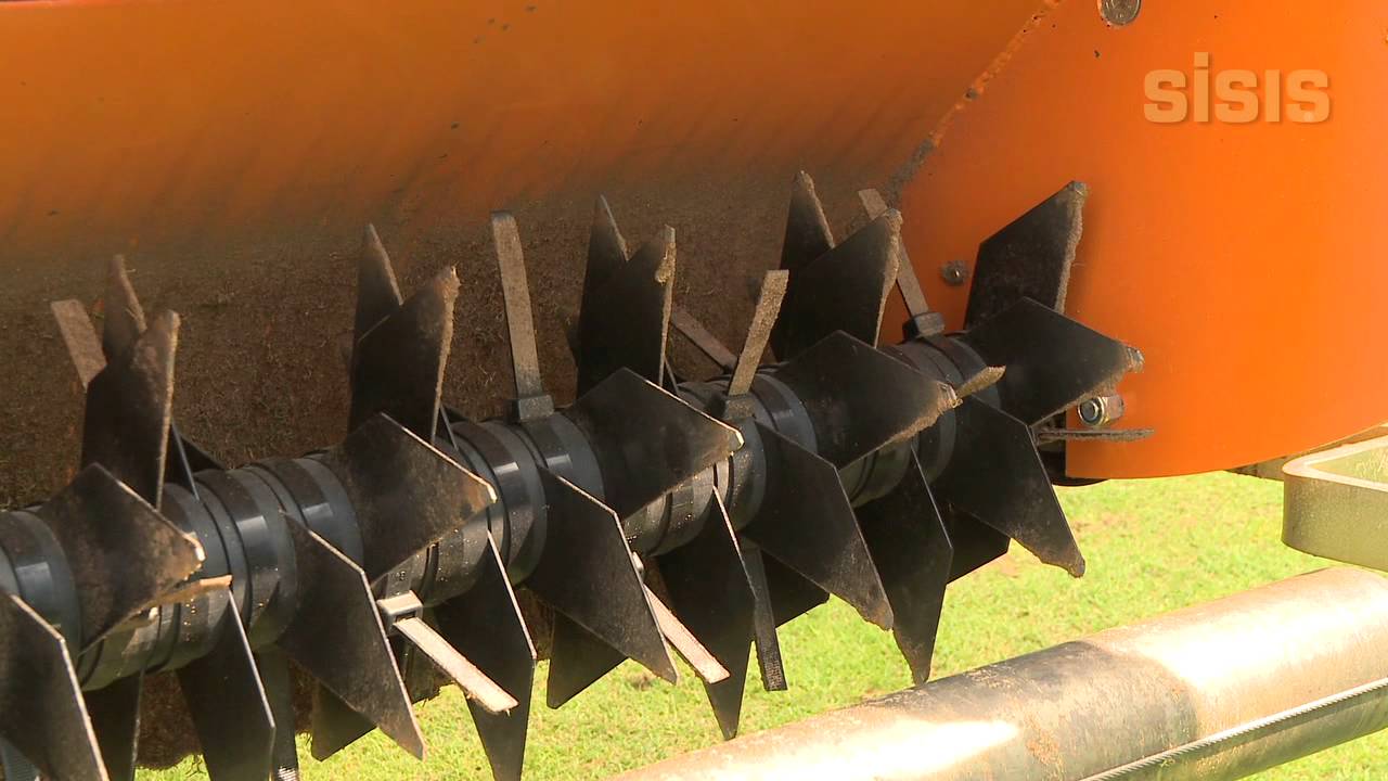 SISIS Rotorake TM1000 - Football Pitch Maintenance - YouTube
