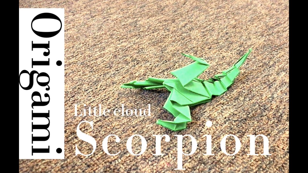 Origami scorpion // easy paper craft // How to make Paper scorpion ...